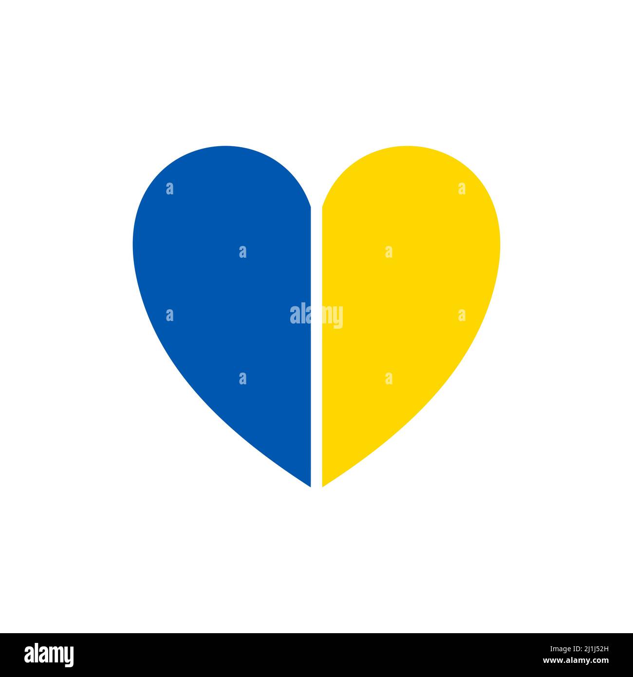 Sign blue yellow support ukraine Stock Vector Images - Alamy