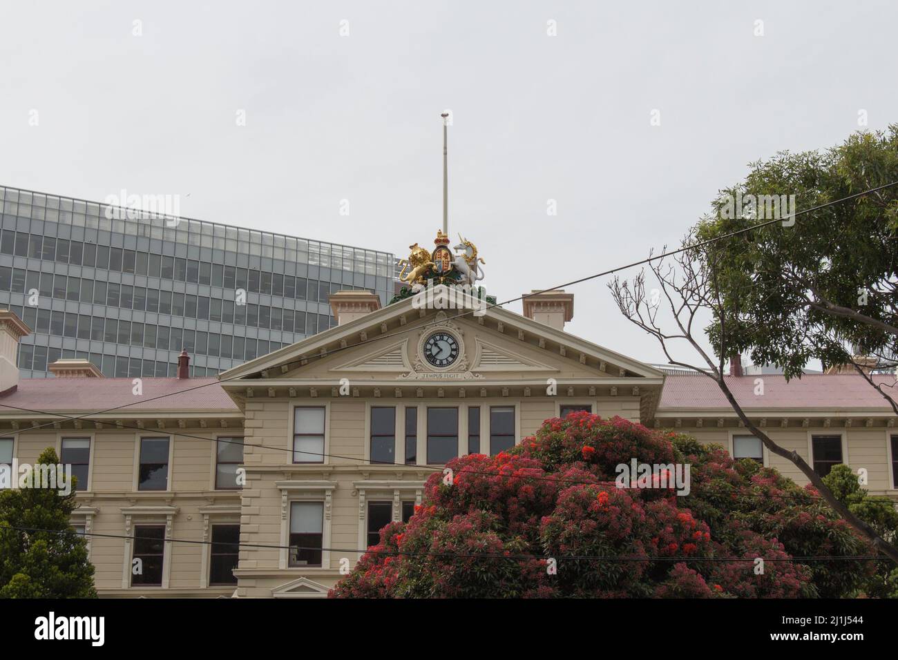 New Zealand, Wellington - January 10 2020: the view of Old Government ...