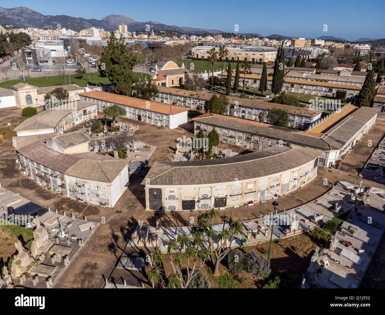 niche groupings of curved lines, Inca municipal cemetery, established ...