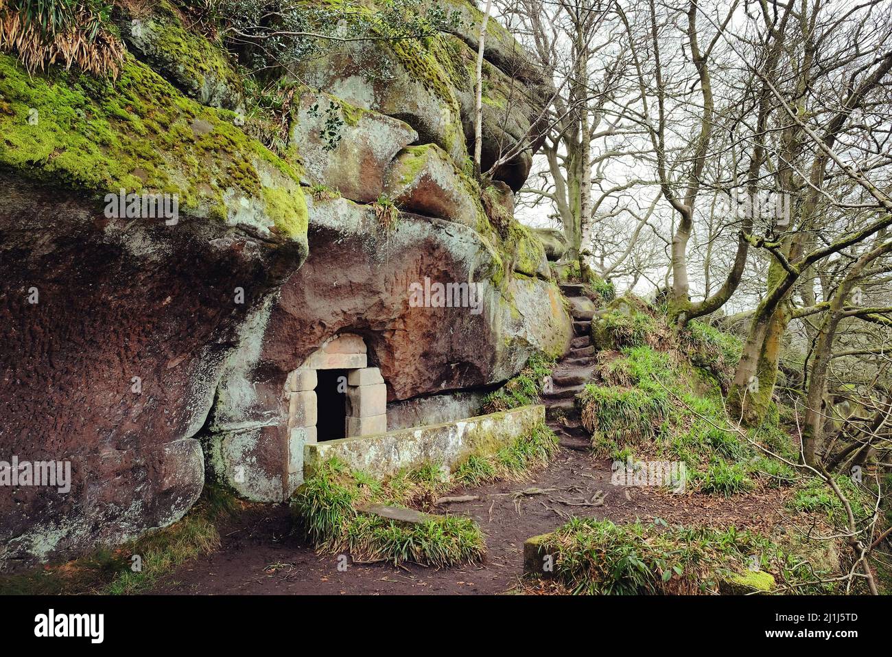 Rowtor Rocks in Birchover, Peak District, UK Stock Photo - Alamy