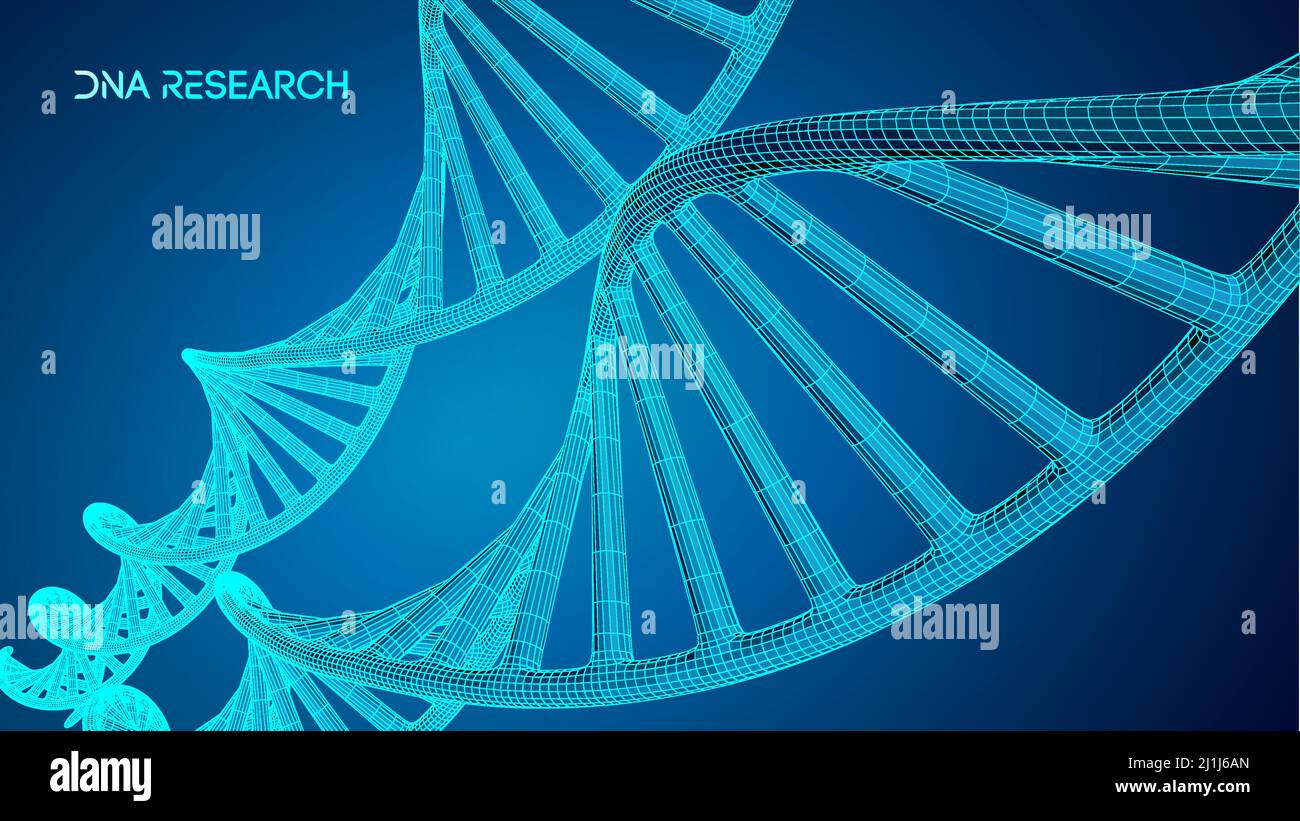 Dna medical research. Genetic engineering vector illustration ...
