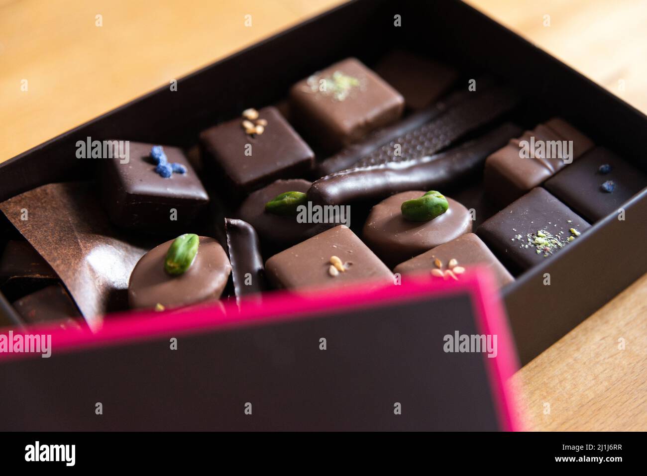 Close up chocolate box hi-res stock photography and images - Alamy