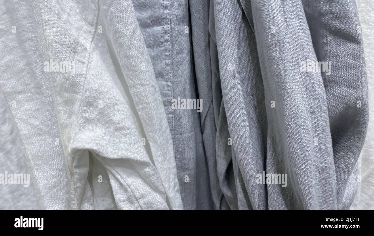 Grey linen fabric texture hi-res stock photography and images - Alamy