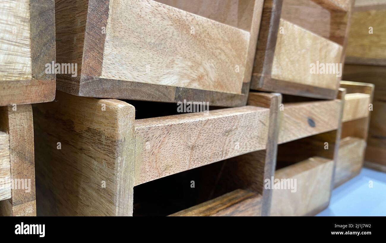 Stacked wooden crates hi-res stock photography and images - Alamy