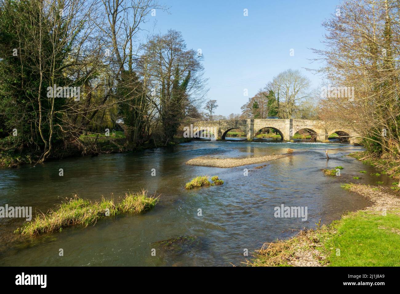 Leintwardine Bridge, north Herefordshire, England Stock Photo - Alamy