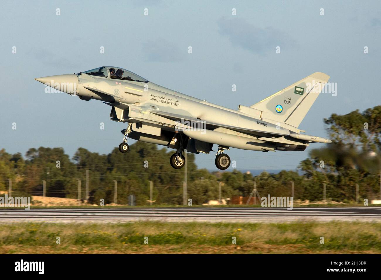 Luqa, Malta December 5, 2009: Saudi Arabian Air Force Eurofighter EF ...