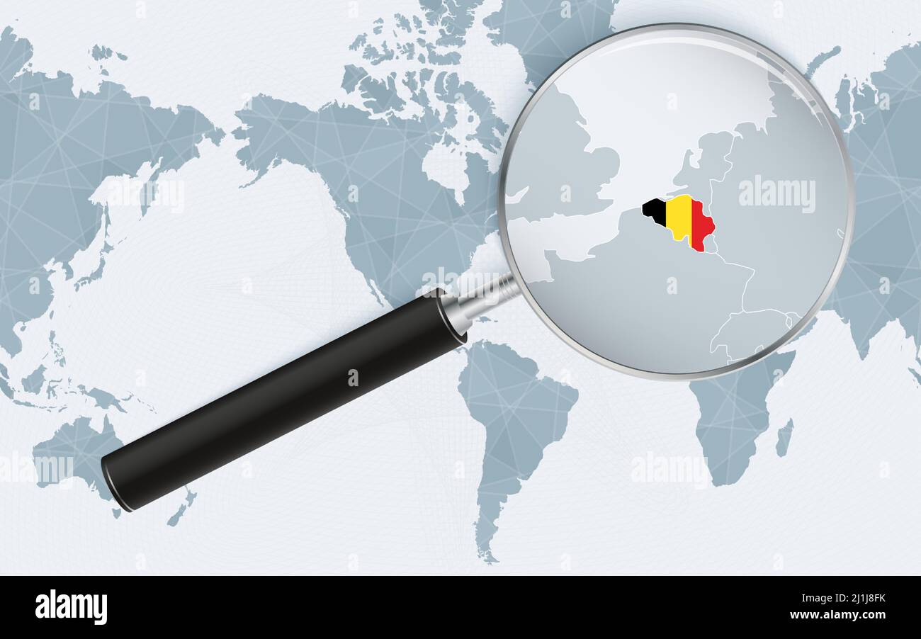 belgium on world map