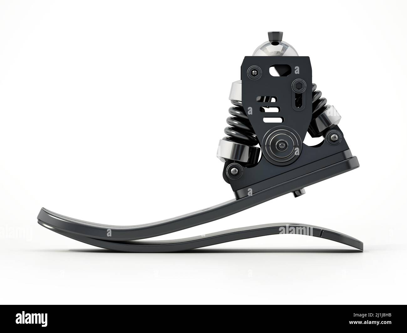 Robotic leg isolated on white background. 3D illustration Stock Photo ...