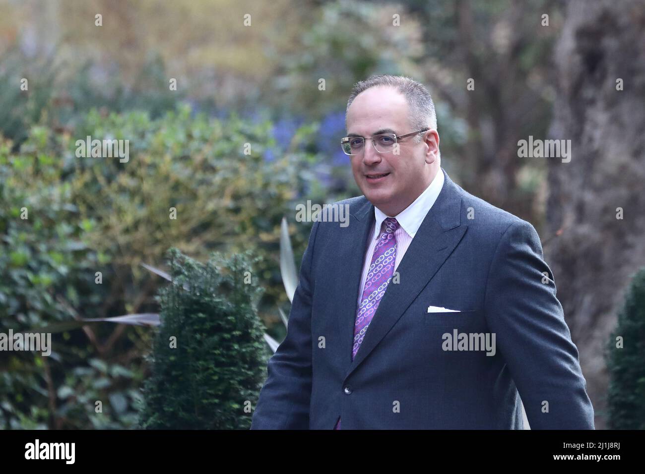 London, UK, 23rd March 2022. Paymaster General Michael Ellis arrives at ...
