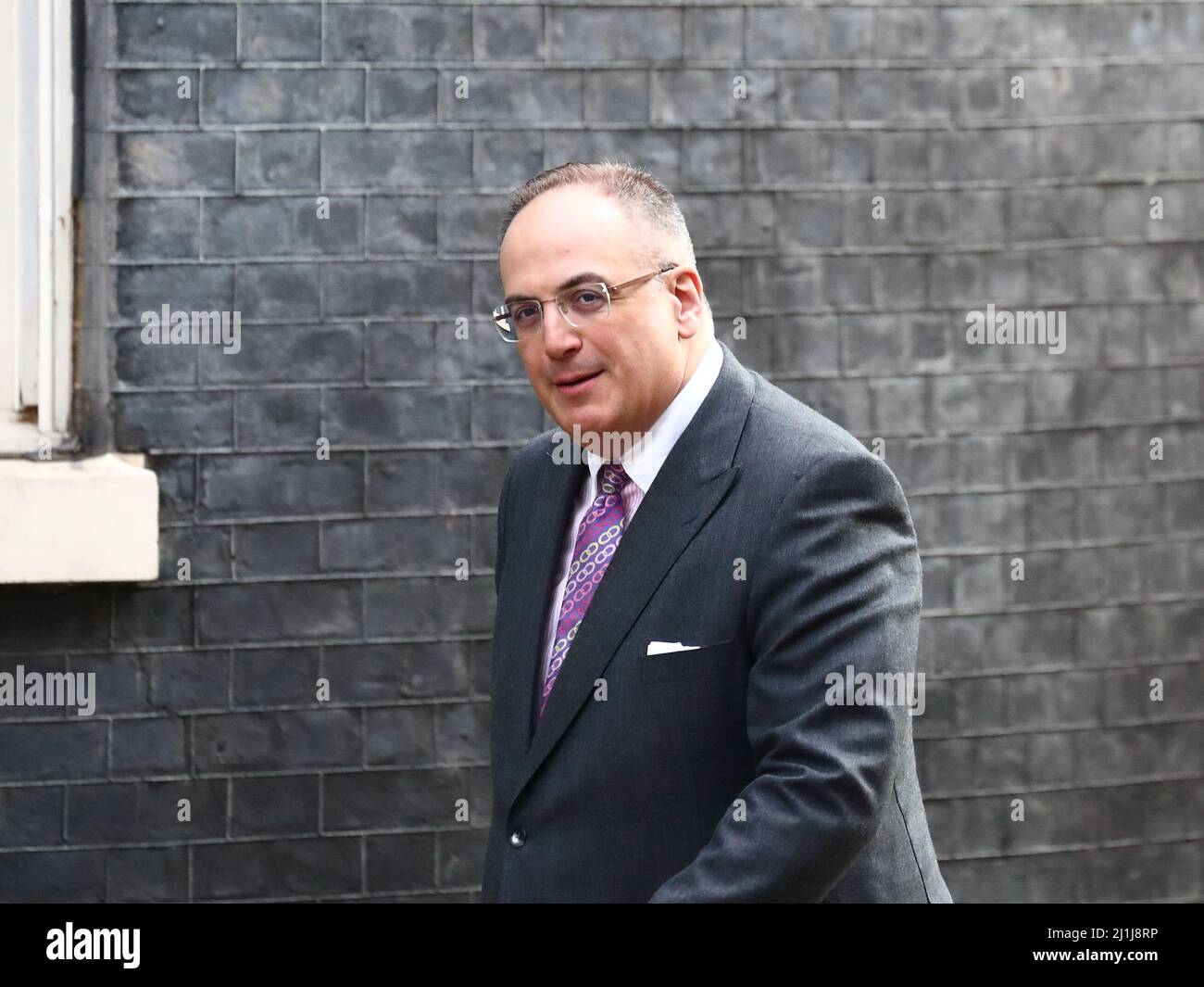 London, UK, 23rd March 2022. Paymaster General Michael Ellis arrives at ...