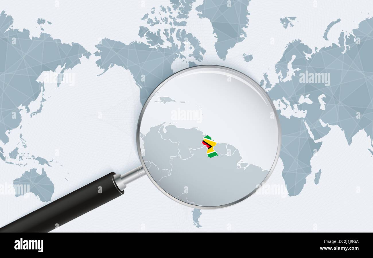guyana world map