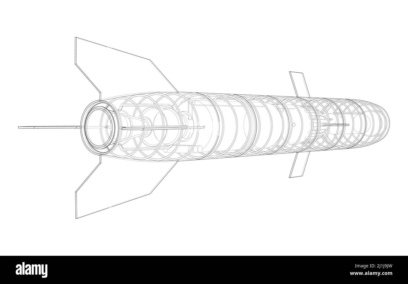 Military missile army rocket. Vector Stock Vector Image & Art - Alamy