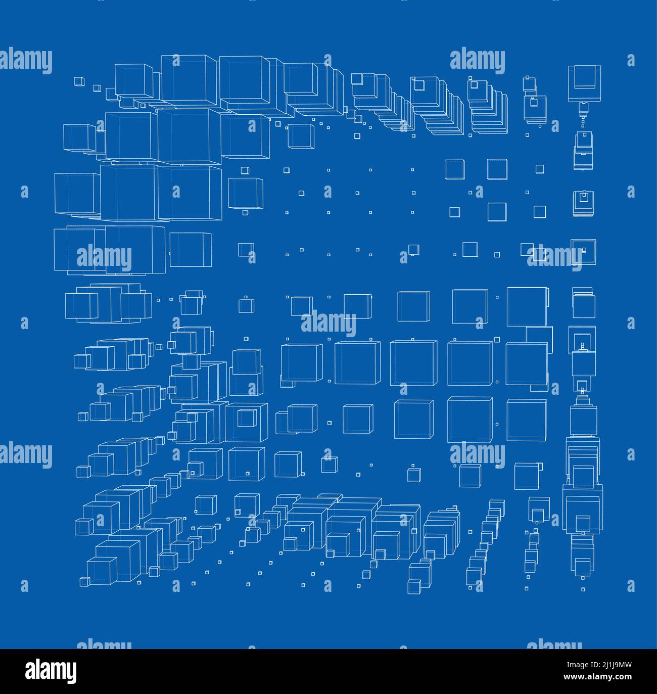 Vector abstract boxes background Stock Vector Image & Art - Alamy
