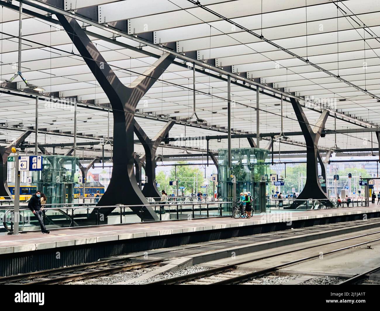 Train station in Rotterdam Stock Photo - Alamy
