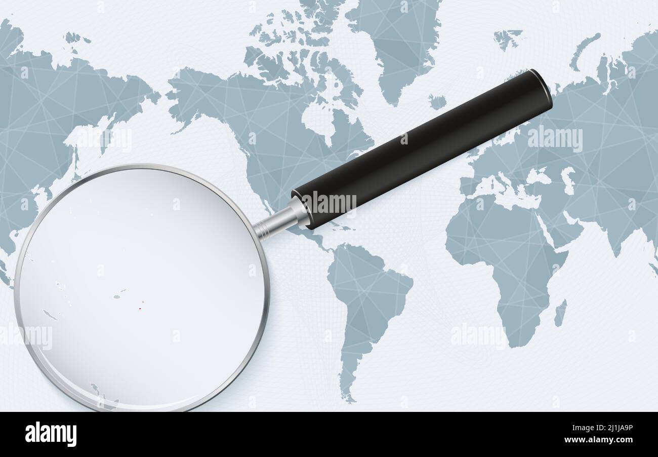 Enlarged map of Tonga on America centered World Map. Magnified map and ...