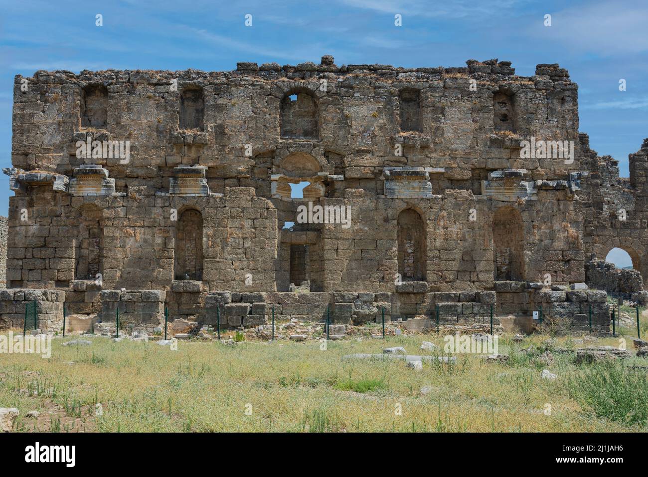 ANTALYA / TURKEY July 12, 2021 ; Aspendos Ancient City. Aspendos ...