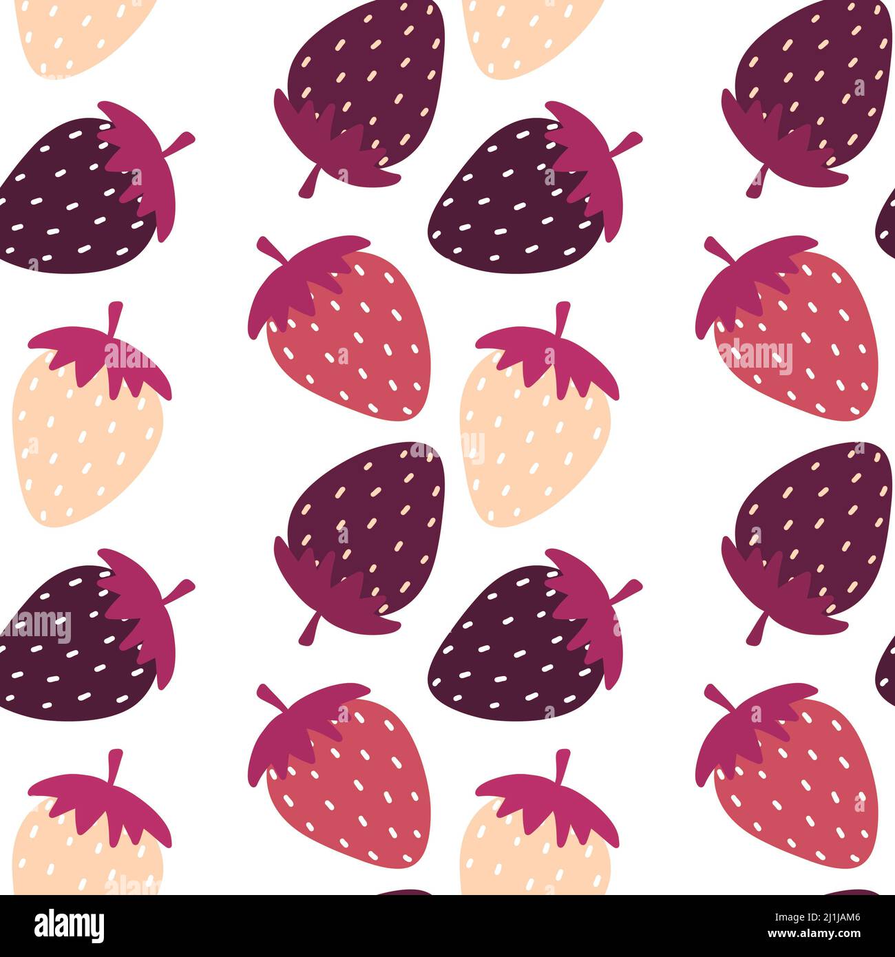 Summer seamless strawberry pattern for fabrics and textiles and ...