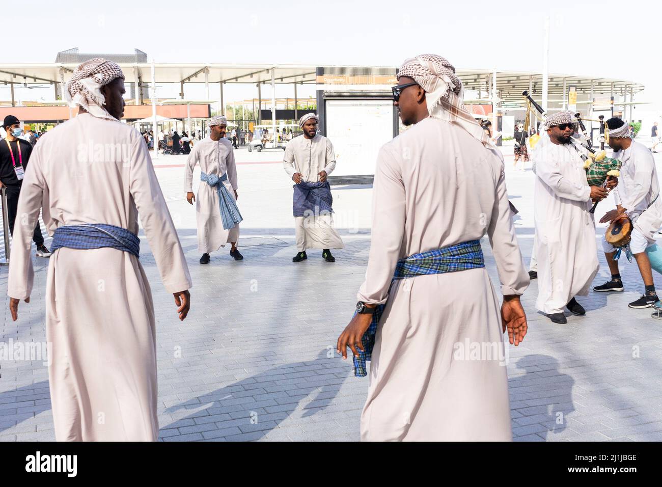 Khaleeji Band preforming on Expo 2020 Dubai Stock Photo - Alamy