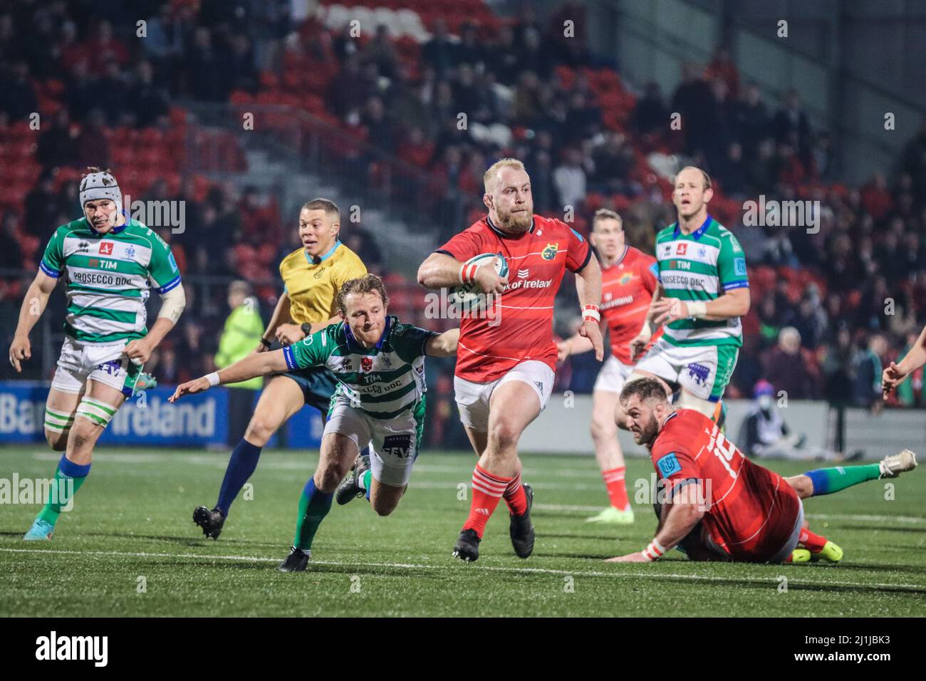 25 March, 2022, Cork, Ireland - Jeremy Loughman at the United Rugby ...