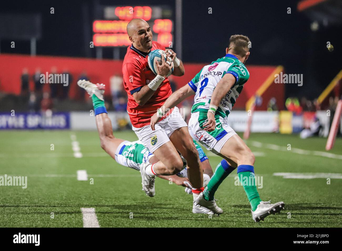 25 March, 2022, Cork, Ireland - Simon Zebo at the United Rugby ...