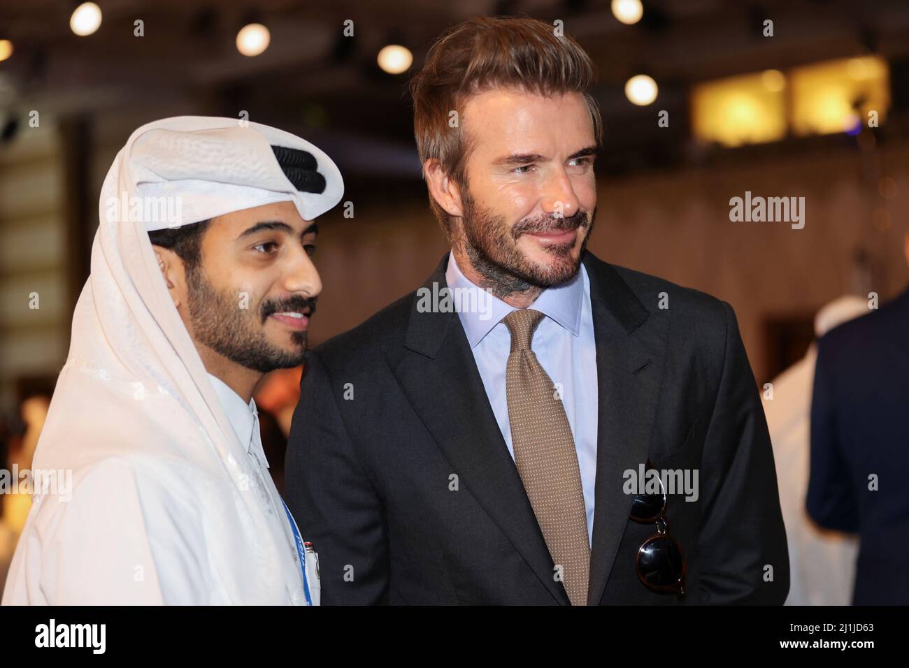 Football qatar 2022 doha beckham hi-res stock photography and images ...