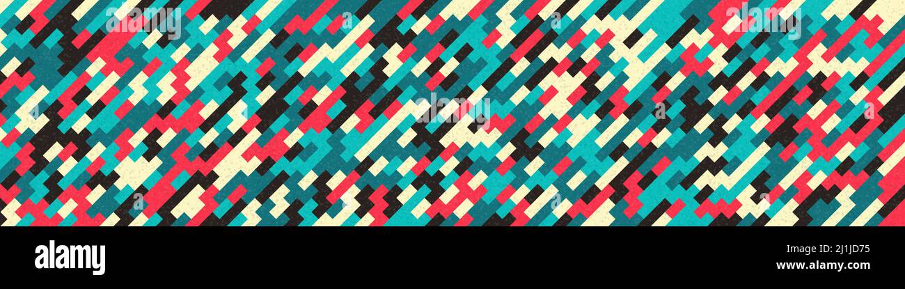 Abstract Geometrical generative computational art illustration Stock ...