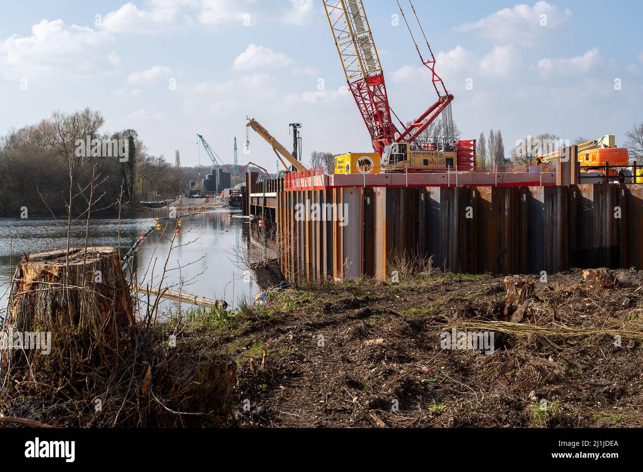 Harefield, Buckinghamshire, UK. 25th March, 2022. Another tree recently ...