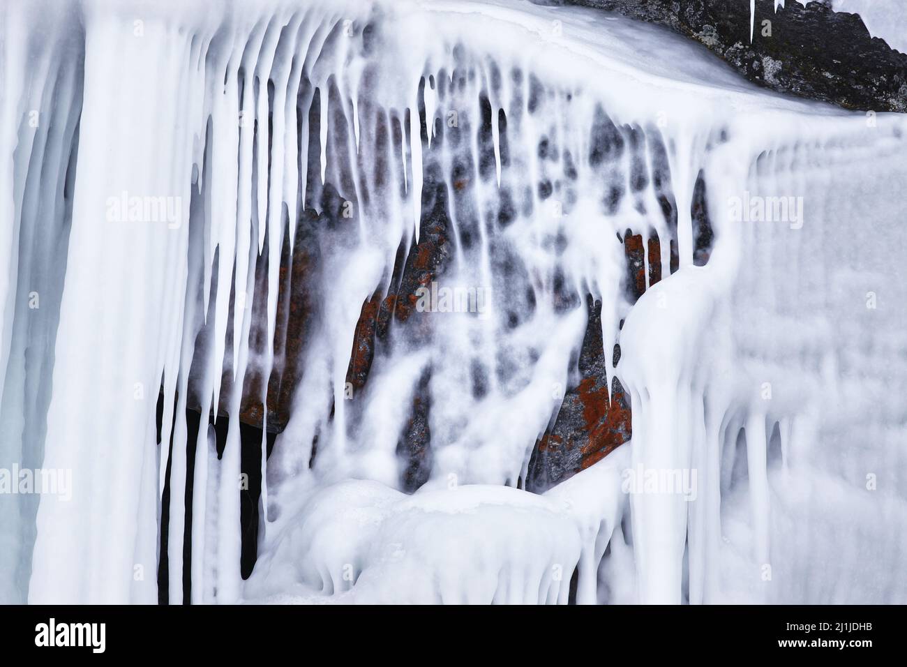Frozen splash water on Baikal lake. Abstract winter background. Amazing ...