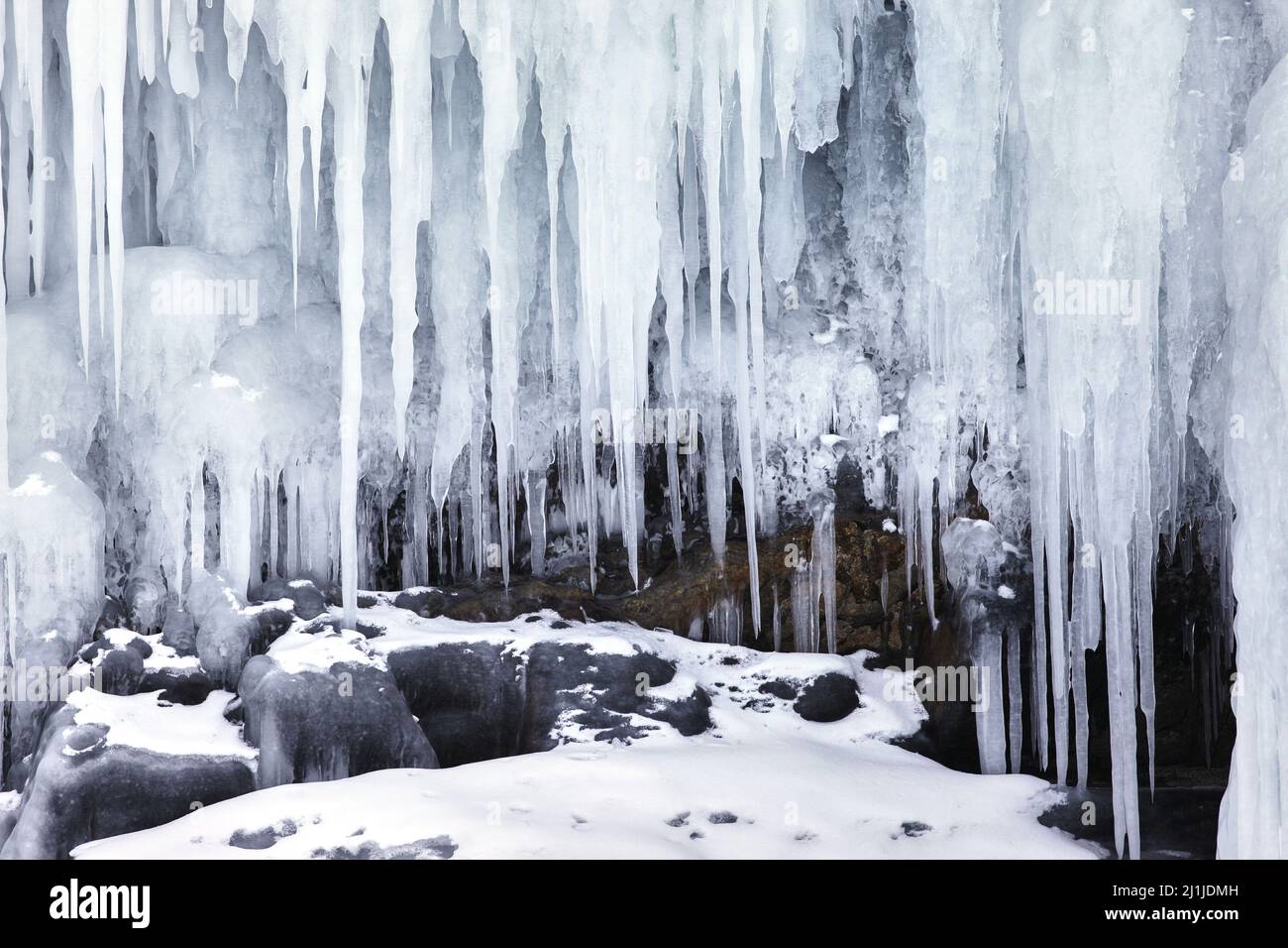 Frozen splash water on Baikal lake. Abstract winter background. Amazing ...