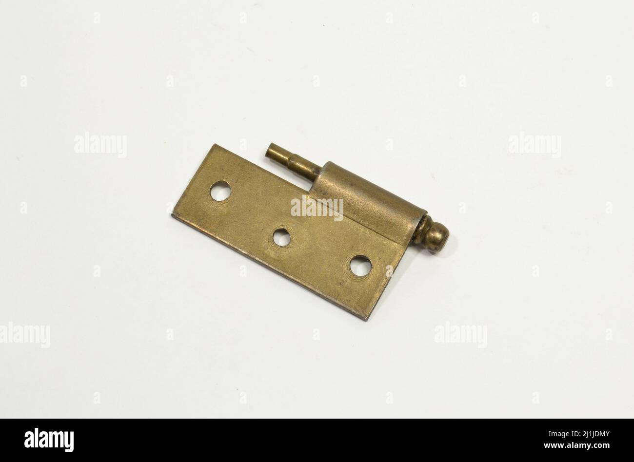 Vintage hinge on white background Stock Photo - Alamy