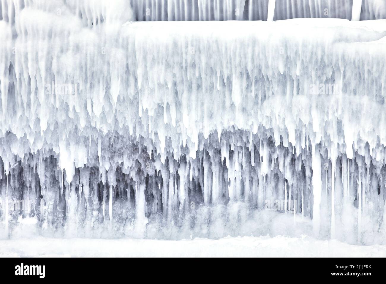 Frozen splash water on Baikal lake. Abstract winter background. Amazing ...