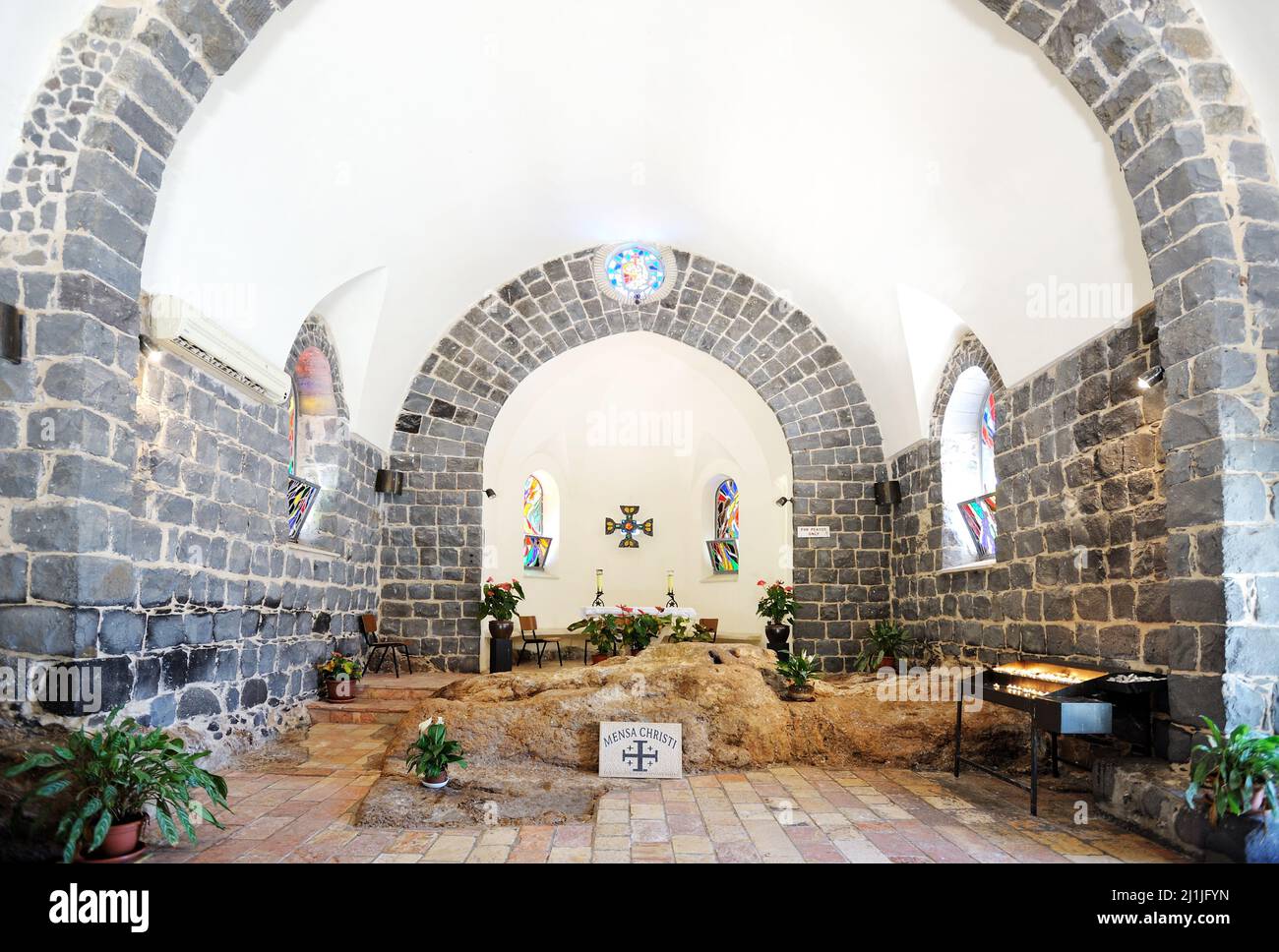 Church of the Primacy of St. Peter on the shore of the Sea of Galilee ...