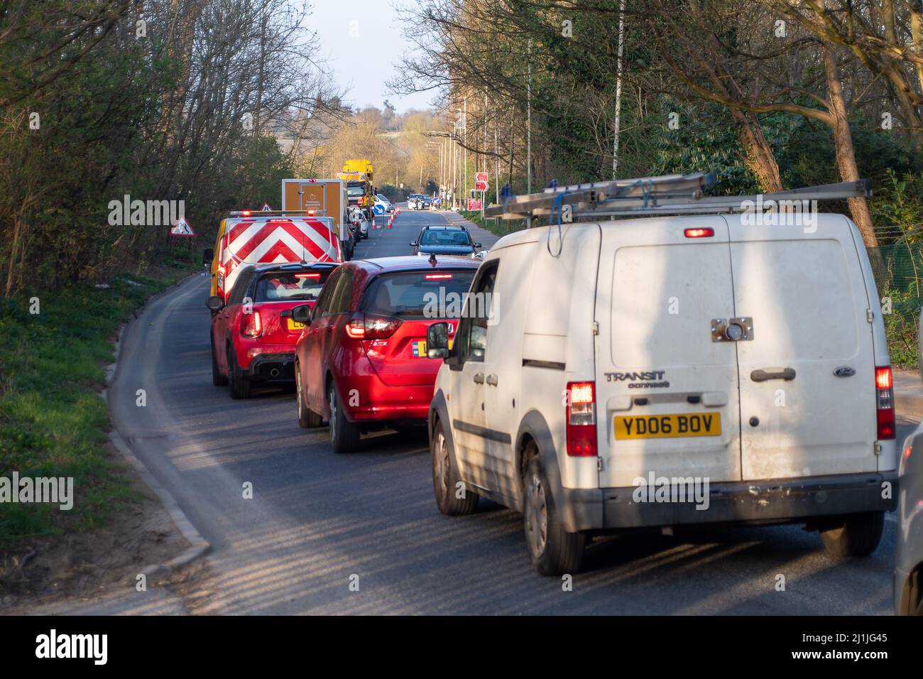 Harefield, Buckinghamshire, UK. 25th March, 2022. HS2 regularly use ...