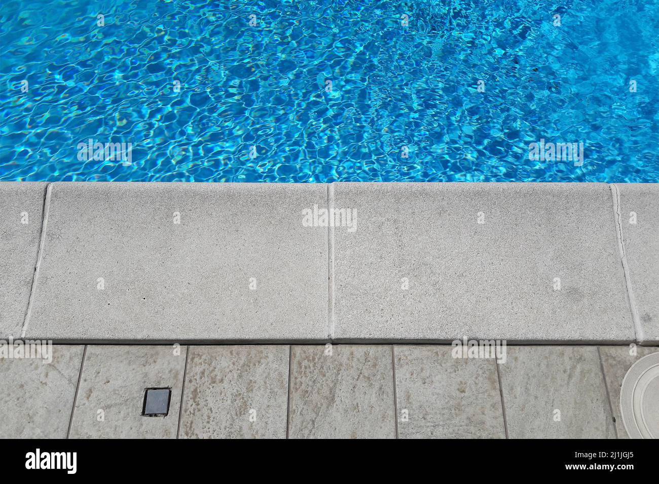 Top view with detail of a beautiful swimming pool edge Stock Photo - Alamy