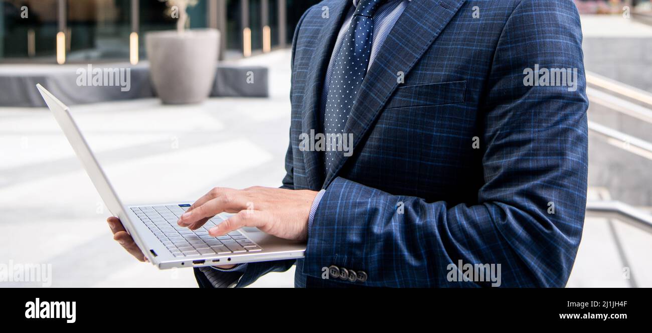 business success. programmer man use pc. entrepreneur or manager. agile ...