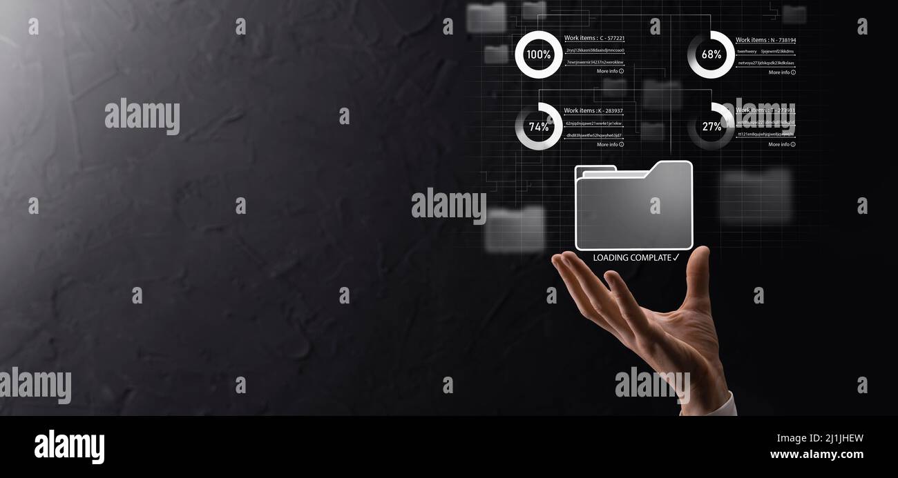Business Developer Hand Using Board Framework On Virtual Modern