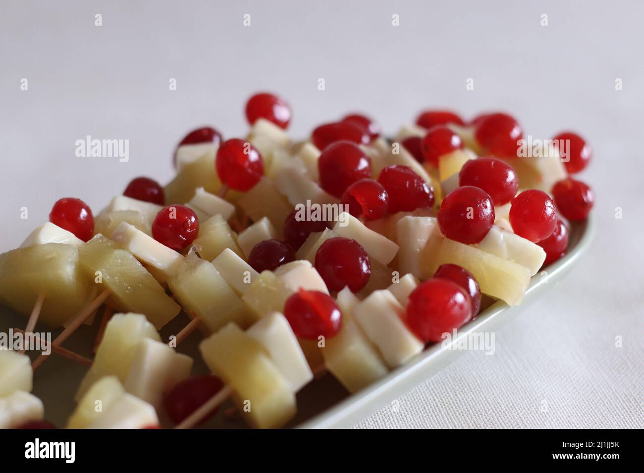 Cheese cherry pineapple. An easy to assemble, no cooking starter dish ...