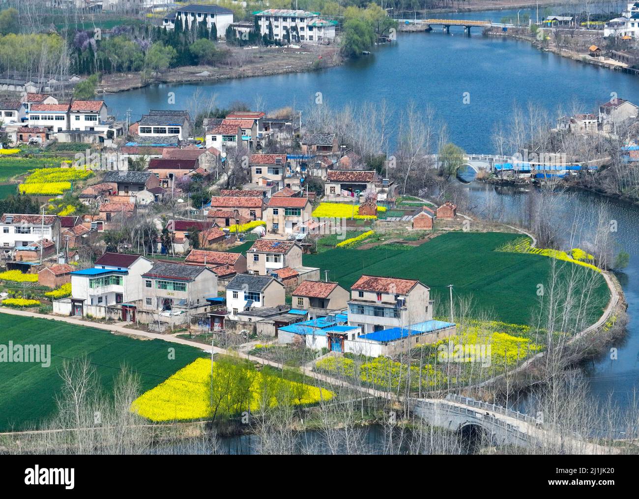 HUAI'AN, CHINA - MARCH 26, 2022 - Aerial photo taken on March 26, 2022 ...