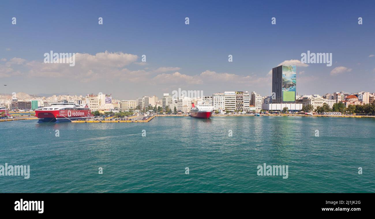 View Piraeus port, Greece Stock Photo - Alamy