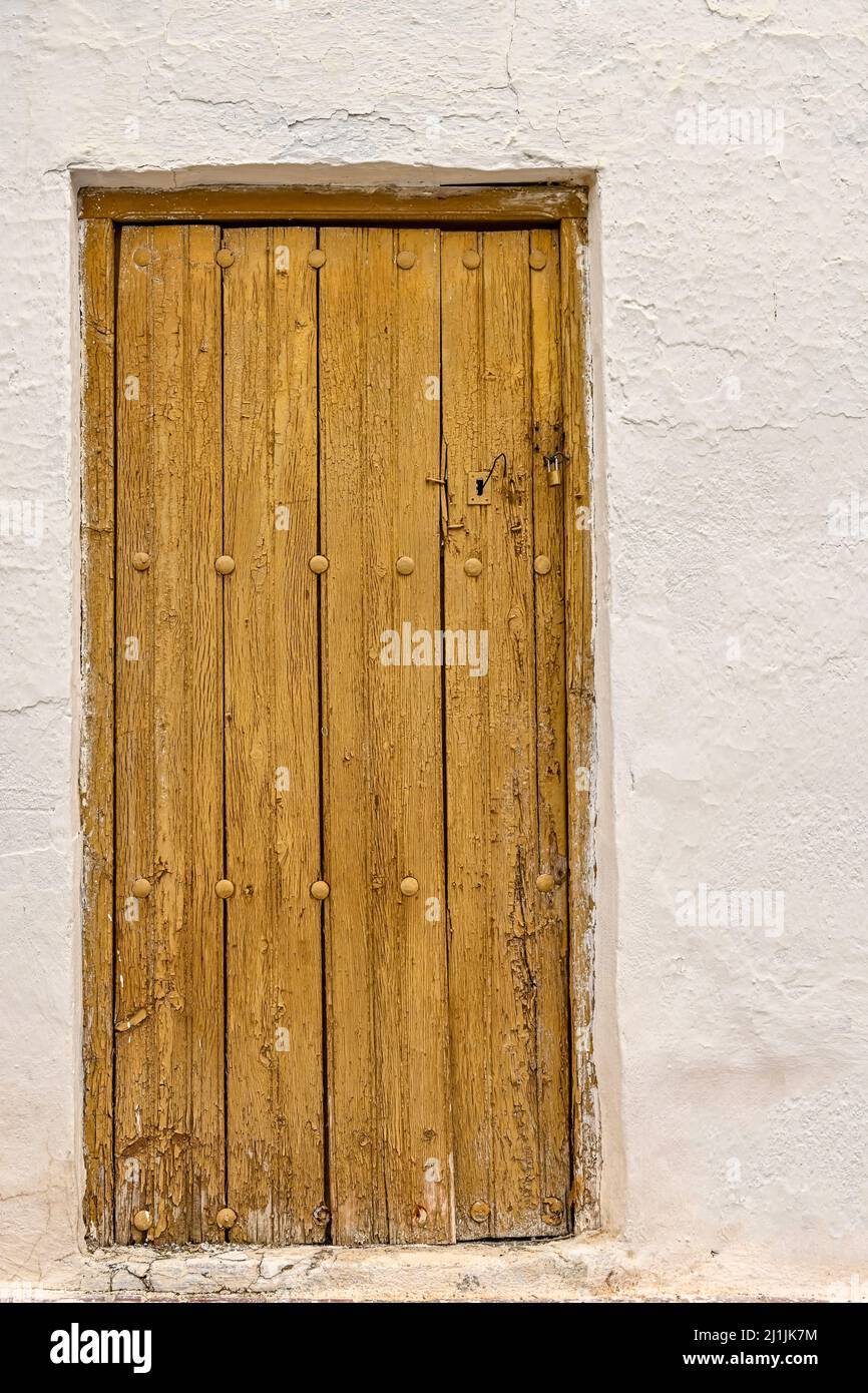 An old and weathered wooden door Stock Photo - Alamy