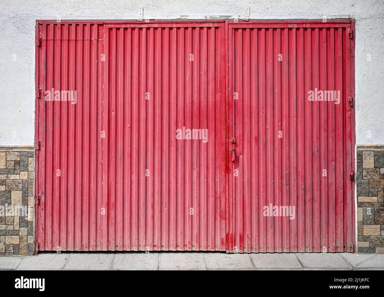 Old metal ship gate in a rural town Stock Photo - Alamy