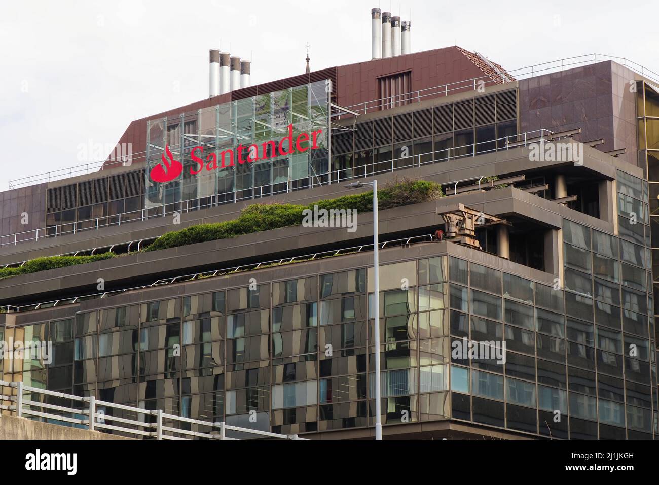 Santander bank offices in the former Britoil building, St Vincent St ...