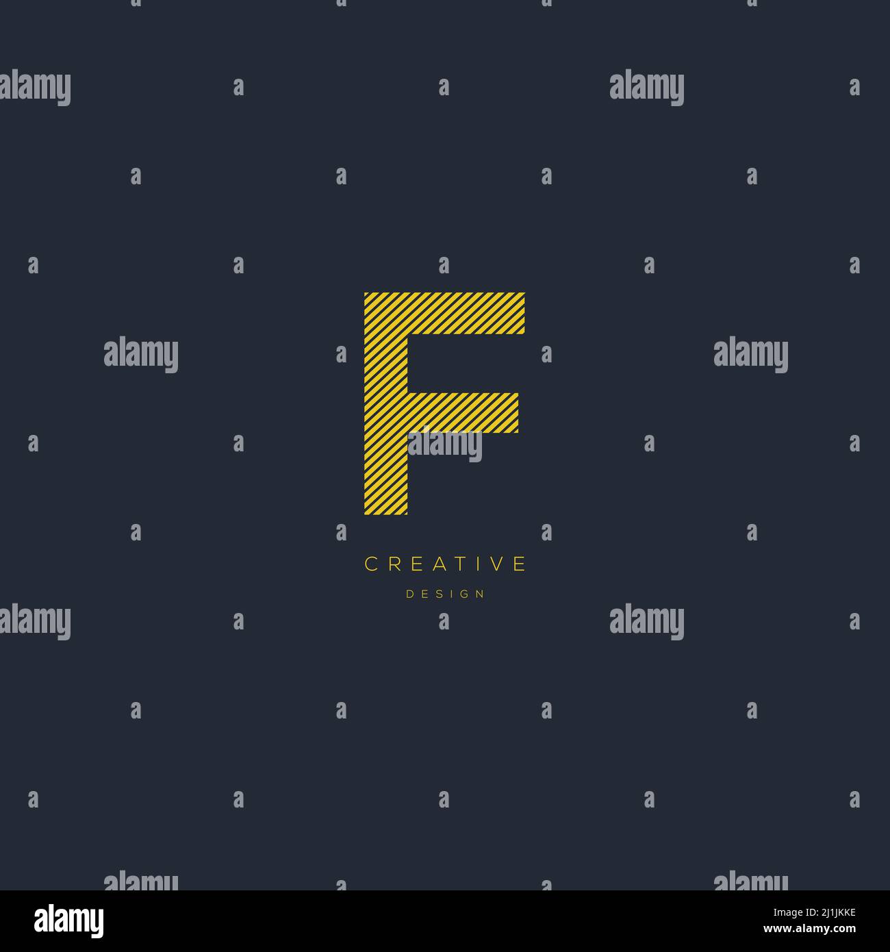 A modern, bold logo letters F on a dark background. EPS10, Vector Stock ...