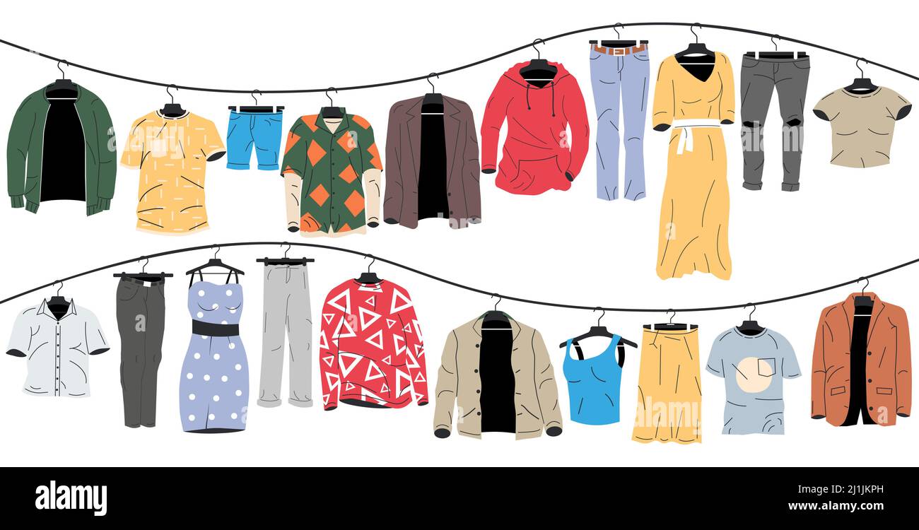 Fabric hanging storage Stock Vector Images - Alamy