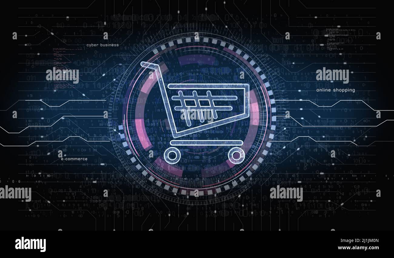 Shopping cart icon online commerce and e-commerce business symbol ...