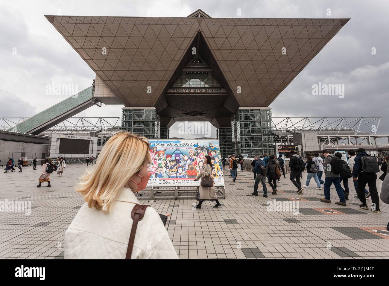 Tokyo, Japan. 26th Mar, 2022. A sign for Anime Japan 2022 outside Tokyo ...