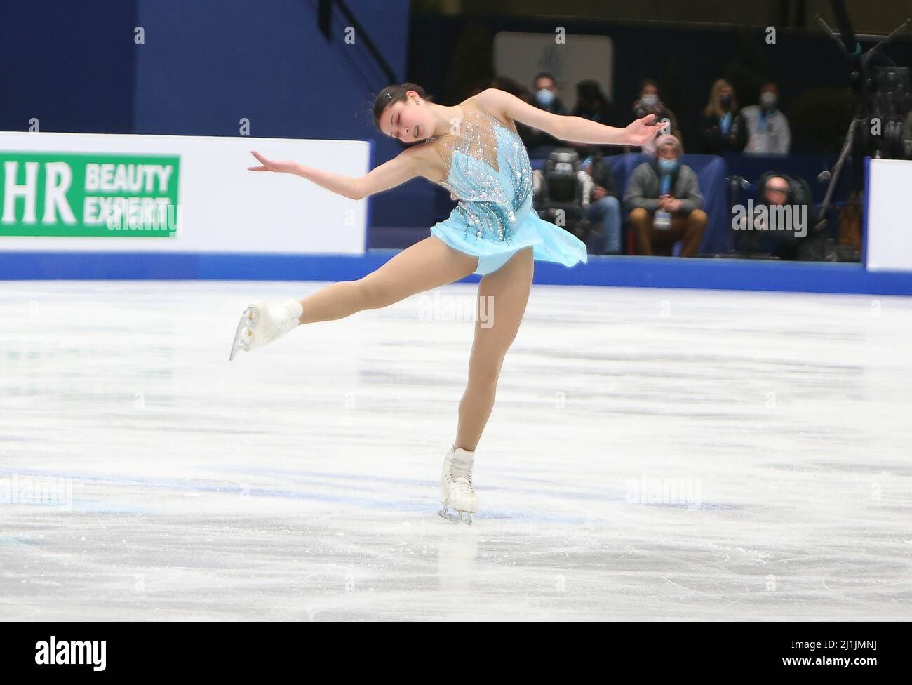 Montpellier, France. 25th Mar, 2022. Alysa Liu of USA during the ISU ...
