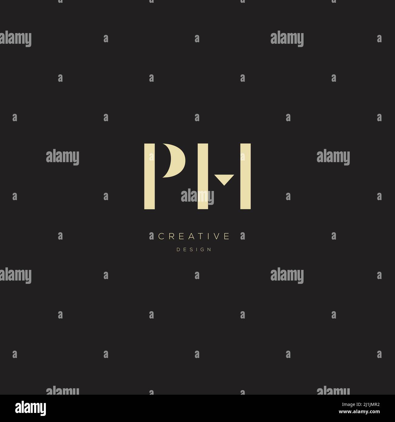 PH letters Initial icons monogram vector inspiration logo design Stock ...