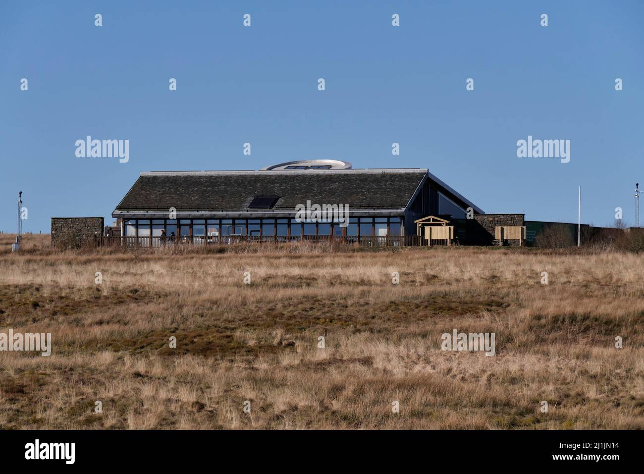 The visitor centre and cafe at Whitelee Windfarm, Moor Rd, Eaglesham ...
