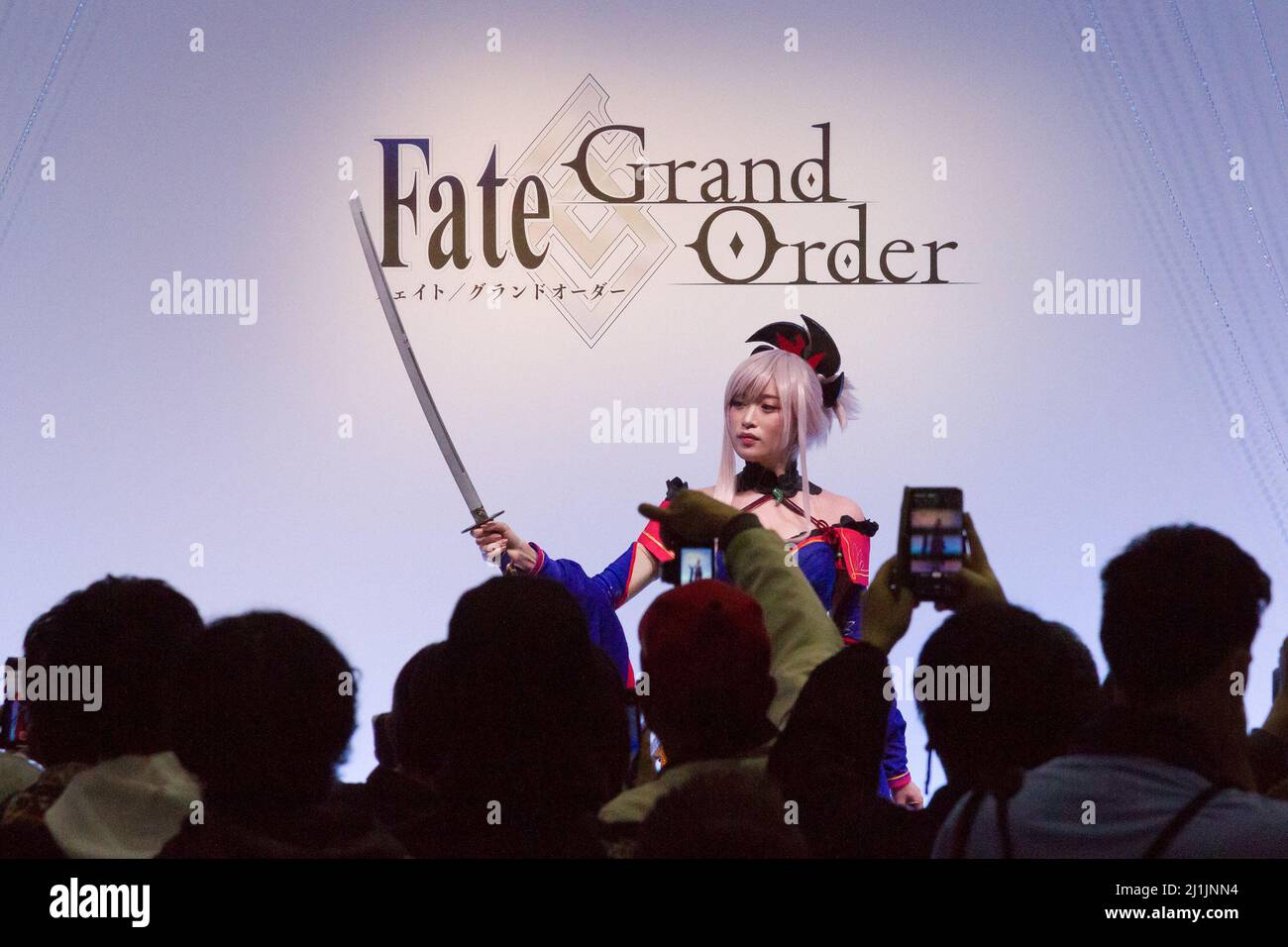 Tokyo, Japan. 26th Mar, 2022. People take photos of characters from ...